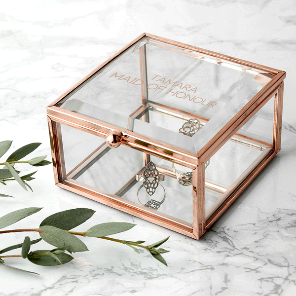 Personalised Glass Trinket Box | Made For You